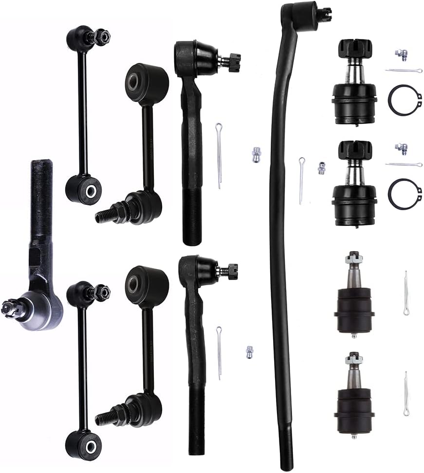 Amazon.com: AMFULL New Assembly 12-PC Upper Lower Ball Joint Outer ...