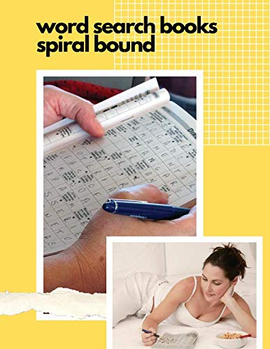 word search books spiral bound: This book is word search puzzle books ...