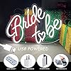 Bride to be Neon Sign, White LED Neon Light Signs USB Wedding Light ...