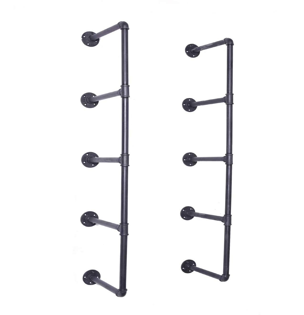 Amazon.com: Diwhy DIY Industrial Black Pipe Bookshelf Wall Ceiling ...