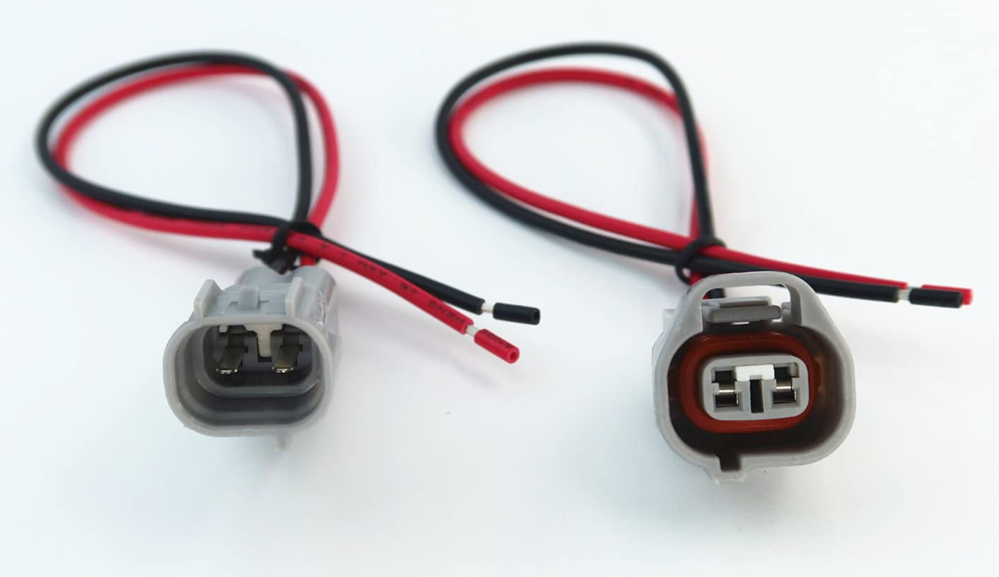 Amazon.com: Male and Female Side Marker Light Pigtail Connector Wire ...