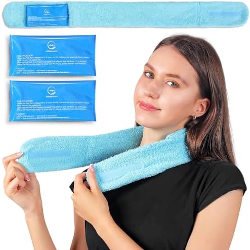 Amazon.com: FlexiKold Gel Neck Ice Pack (23" X 8" X 5") - Reusable Cold ...