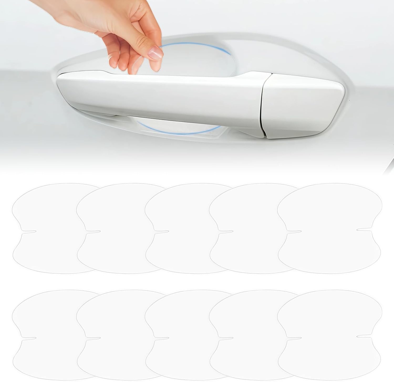 Amazon.com: EKUWU 10 PCS Car Door Handle Scratch Protector, Transparent ...