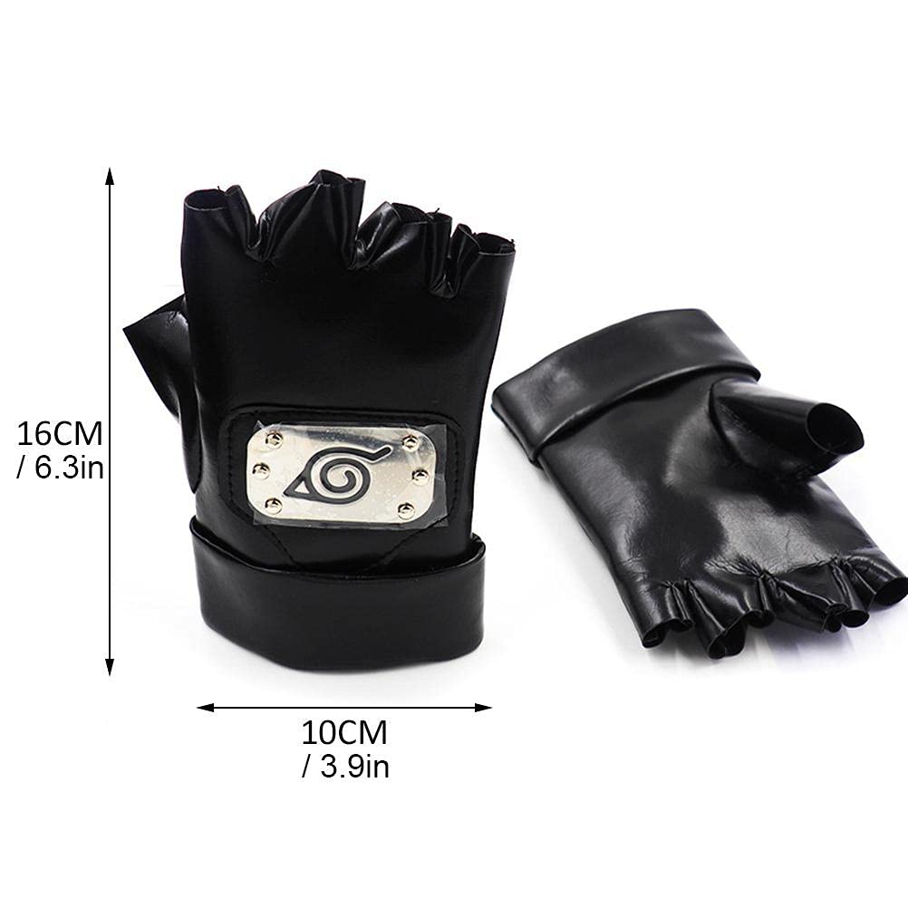 Buy Naruto Headband Set Konoha Kakashi Mask Kunai and Shuriken, Anime ...