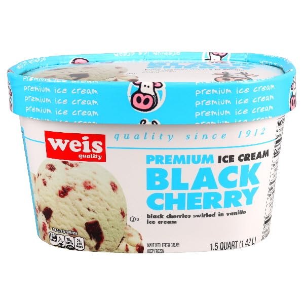 Amazon.com: Weis Quality, Ice Cream Black Cherry, 48 Fl Oz : Grocery ...
