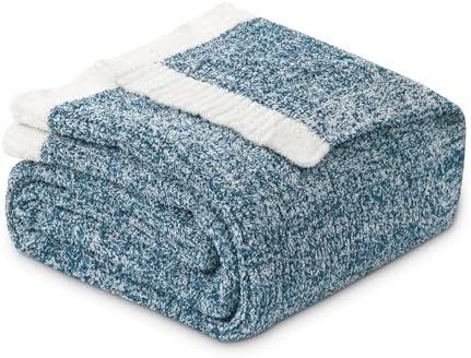 Amazon.com: MH MYLUNE HOME Ultra Soft Ribbed Throw Blanket for Couch ...