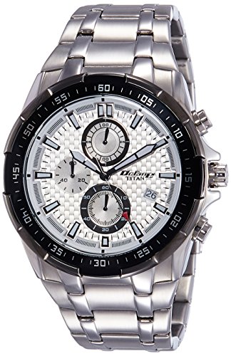 Buy Titan Octane Chronograph White Dial Men's Watch - 90044KM01 at ...