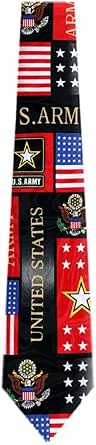 Amazon.com: Mens Military Armed Service Army Navy Marines Necktie Ties ...
