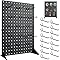 Amazon.com: Metal Pegboard Display Stand With 15 Peg Board Hooks ...