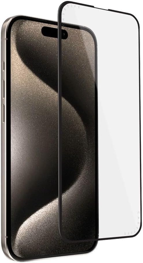 SupCares Edge to Edge Tempered Glass for iPhone 16 and iPhone 15 (6.1 ...