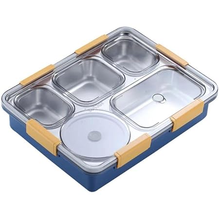 Buy Homesoul Lunch Box 5 Compartment Insulated Lunch Box Stainless ...