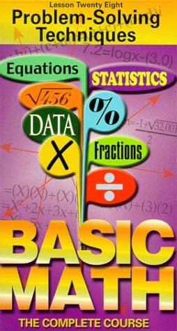 Amazon.co.jp: Problem-Solving Techniques Vol 28 [VHS] [Import] : Basic ...