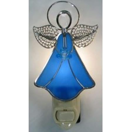 Stained Glass Angel Night Light - White - Angel Nightlights - Amazon.com