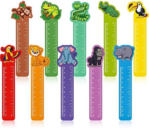 Amazon.com: Frienda 50 Pieces Cute Animals Bookmarks Ruler for Kids ...