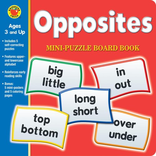 Opposites Mini-Puzzle Board Book [With Posters] (Brighter Child (McGraw ...