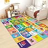 Amazon.com: AKASISRUG Kids Rug Play Mat, Playtime Collection ABC, Shape ...