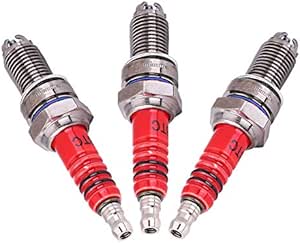 Candele di accensione a 3 elettrodi D8TC, 3 unità, per Moto, Scooter ...