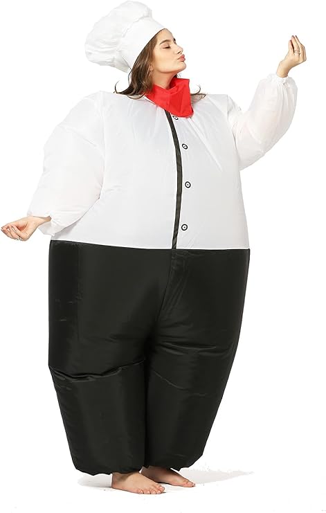 Amazon.com: FUNNY COSTUMES Chef Cosplay Costume, Inflatable, Blow Up ...