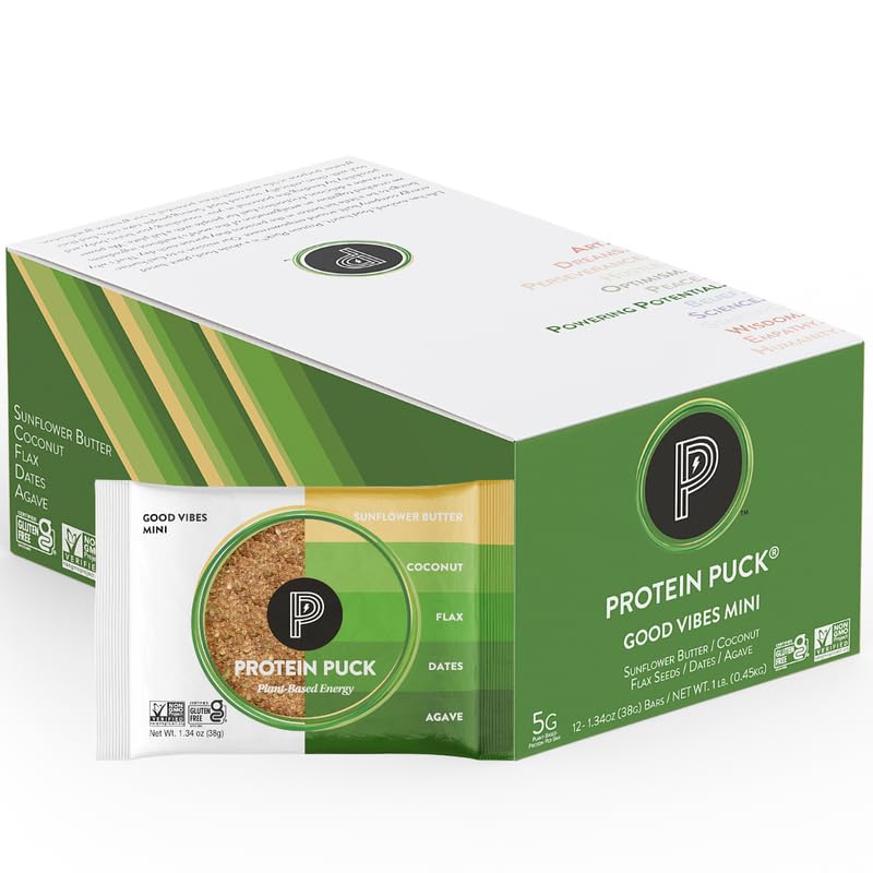 Amazon.com : Protein Puck Plant Based Bars | Snacks with Vegan Protein ...