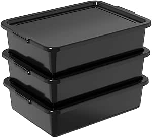 Amazon.com: DynkoNA 3 Packs 13 Liter Plastic Restaurant Commercial Bus ...