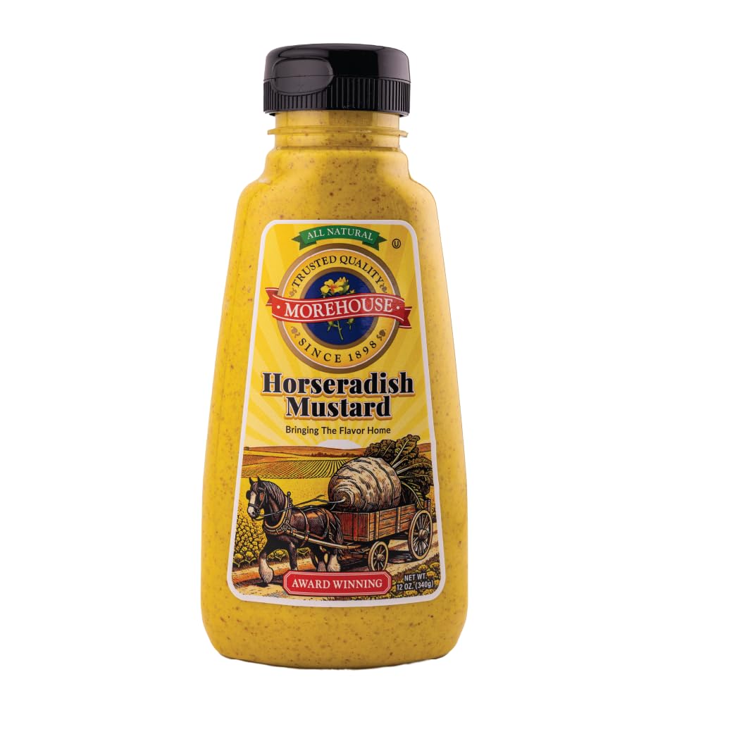 Amazon.com : Morehouse Horseradish Mustard, 12oz Bottle : Grocery ...