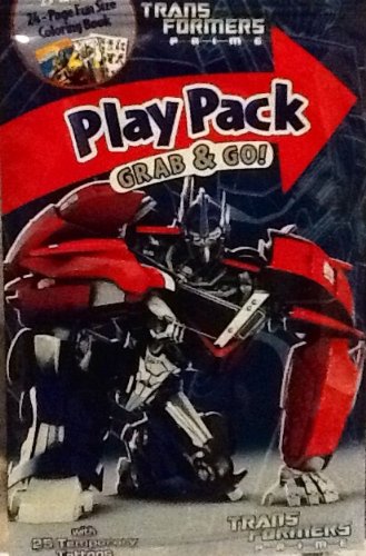 Play Pack Grab & Go! Mini Set~ Transformers ~ Prime ~ Crayons ...
