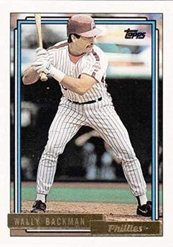 Amazon.com: 1992 Topps Gold Baseball #434 Wally Backman Philadelphia ...