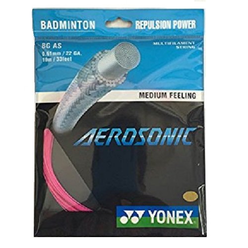 Buy Yonex Aerosonic 0.61 mm Nylon Badminton String, 10m (White) Online ...