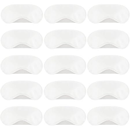 Amazon.com: White Eye Masks Soft Masks Sublimation Coverings Sleep ...
