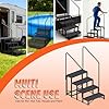 Amazon.com: 4-Step RV Steps with Dual Handrails, Heavy Duty Steel RV ...