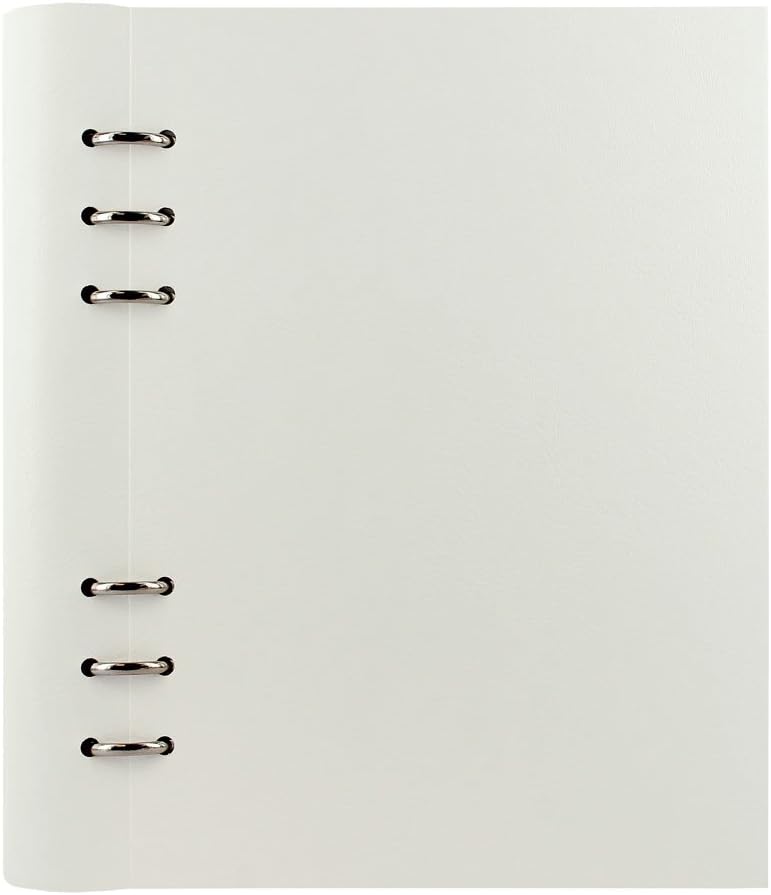 Amazon.com : Filofax Clipbook, Classic Refillable Notebook, White, A5 ...