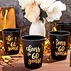 Amazon.com: Sparkle and Bash Plastic Party Cups for 60th Birthday ...