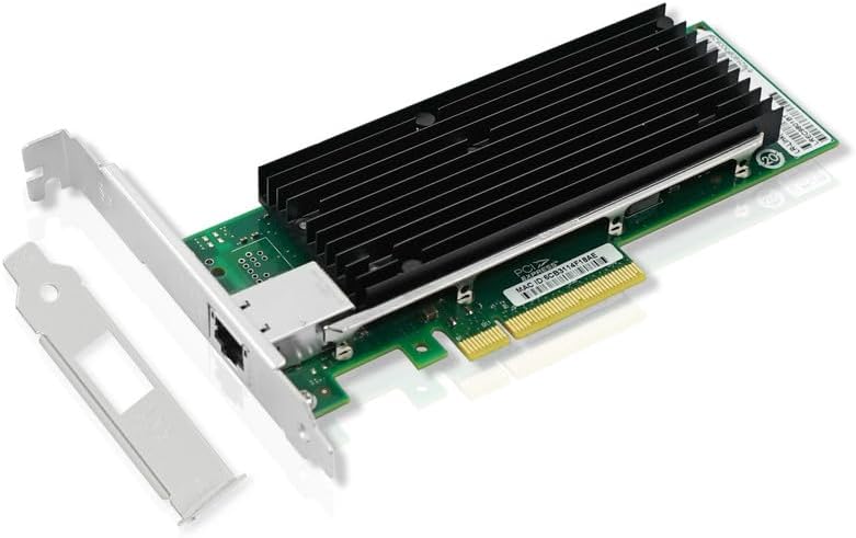 Amazon.com: 10Gb PCI-E NIC Network Card,Single Copper RJ45 Port with ...