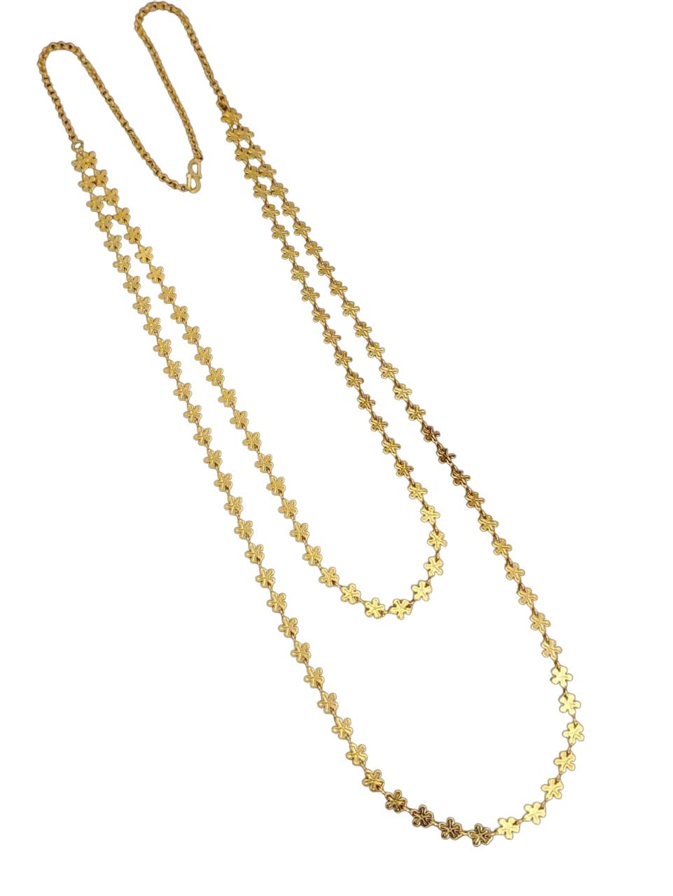 Buy CLICKZONE Traditional Jewellery One Gram Gold Plated Multi-String 2 ...