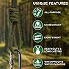 Amazon.com: TECEUM Rope – 150 Feet x 1/4 Inch (7mm) – Army Green ...
