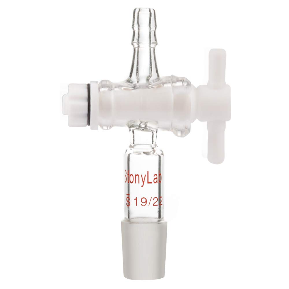 Amazon.com: StonyLab Vacuum Flow Control Adapter with PTFE Stopcock, 19 ...