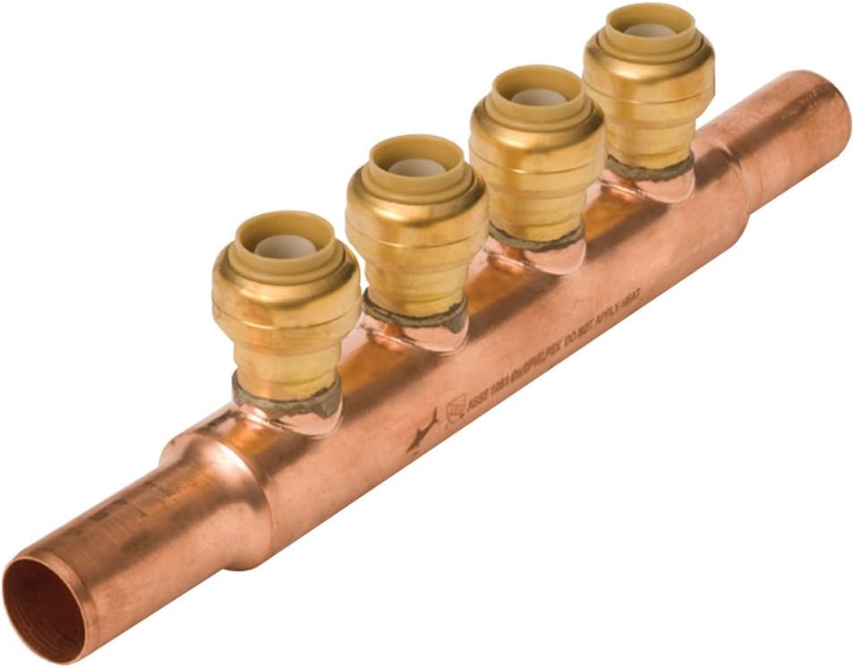 Amazon.com: SharkBite 22997LF PEX Manifold, Push-to-Connect, 4 Port, 3/ ...