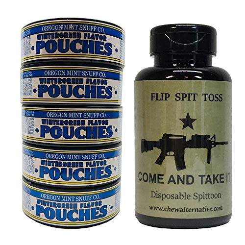 Amazon.com : Oregon Mint Snuff Co. - Wintergreen Pouch (5 Cans ...