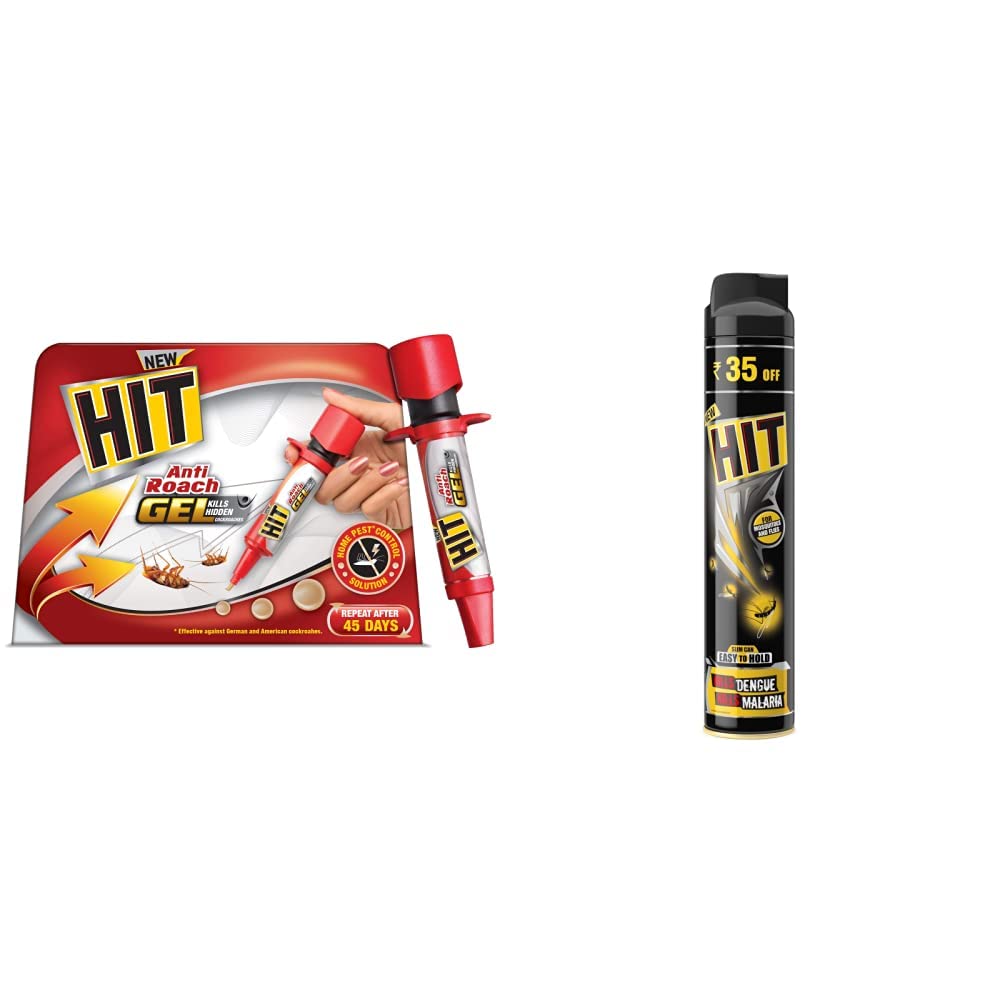 HIT Anti Roach Gel - Cockroach Killer & Godrej HIT Mosquito and Fly ...