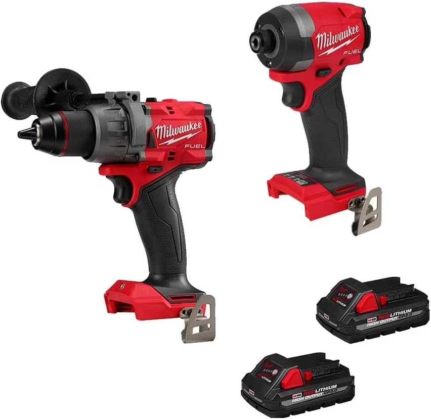 Milwaukee 3697-22CPC M18 Fuel 18V Li-Ion Brushless Hammer Drill and ...