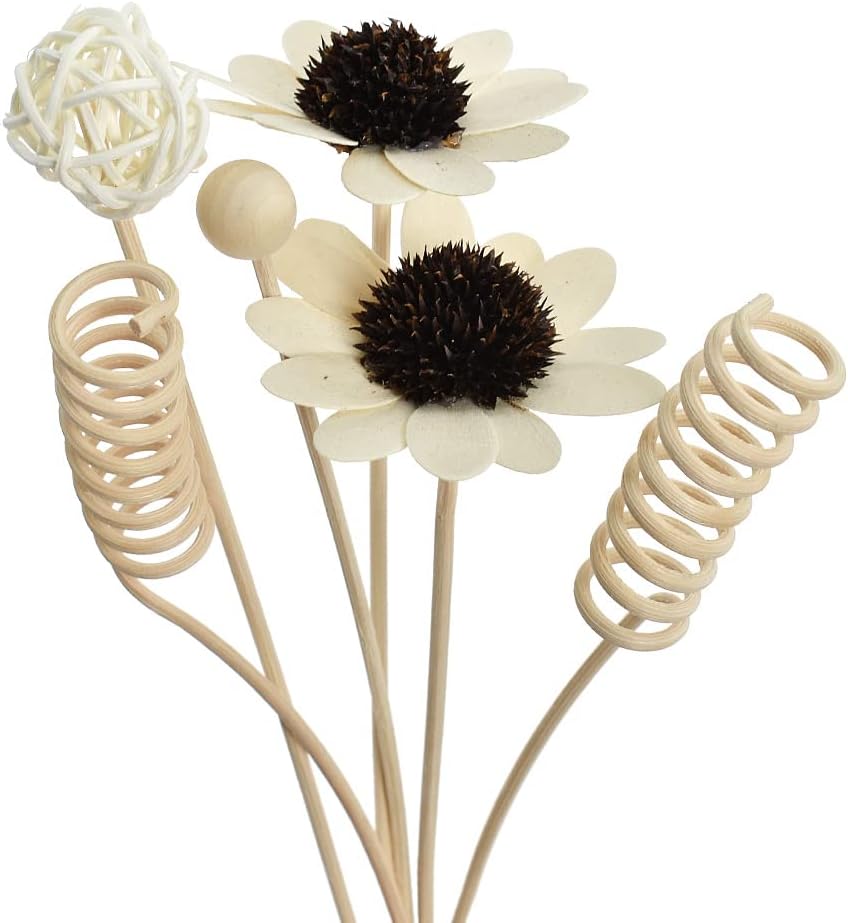 Amazon.com: Reed Diffuser Sticks, Reed Diffuser Set,White Rose Wood ...