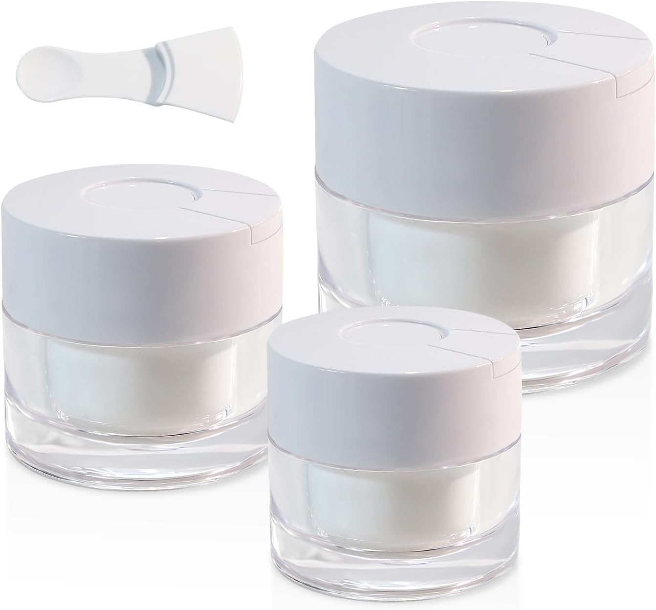 Amazon.com: HEYMKGO Travel Containers for Creams, 3 Pack 0.5/1/1.7 Oz ...