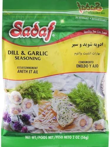 Amazon.com : Sadaf Dill & Garlic Seasoning - Garlic and Herb Seasoning ...