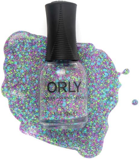 Amazon.com: Orly Nail Polish 'Dancing Queen' Blue/Green/Purple Confetti ...