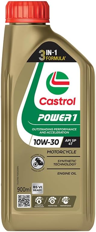Castrol Power1 10W-50 4T 1 Litre Bike Engine Oil-Hero Splendor Plus ...
