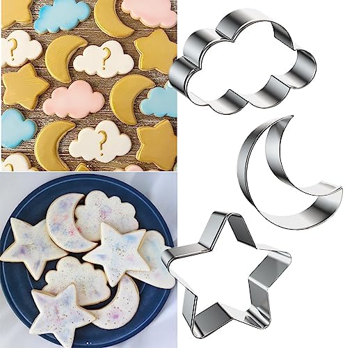 Amazon.com: Star, Moon, Cloud and Sun Cookie Cutters 9 Piece Set ...