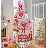 Amazon.com: Red Pink White Bow Tree Decorations, Galentines Decor Red ...