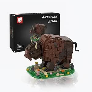 Amazon.com: KADA American Bison MOC Building Blocks Set – 384 PCS Prone ...
