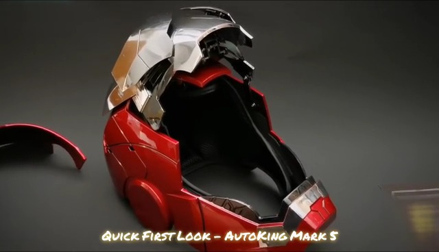Watch Iron-man Helmet Electronic Mark 5 Helmet Wearable MK5 Helmet on ...
