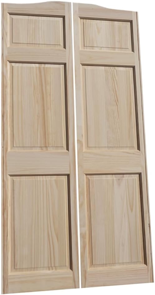 Cafe Doors by Cafe Doors Emporium | 75"T Pine Raised 6 Panel Cafe Door ...